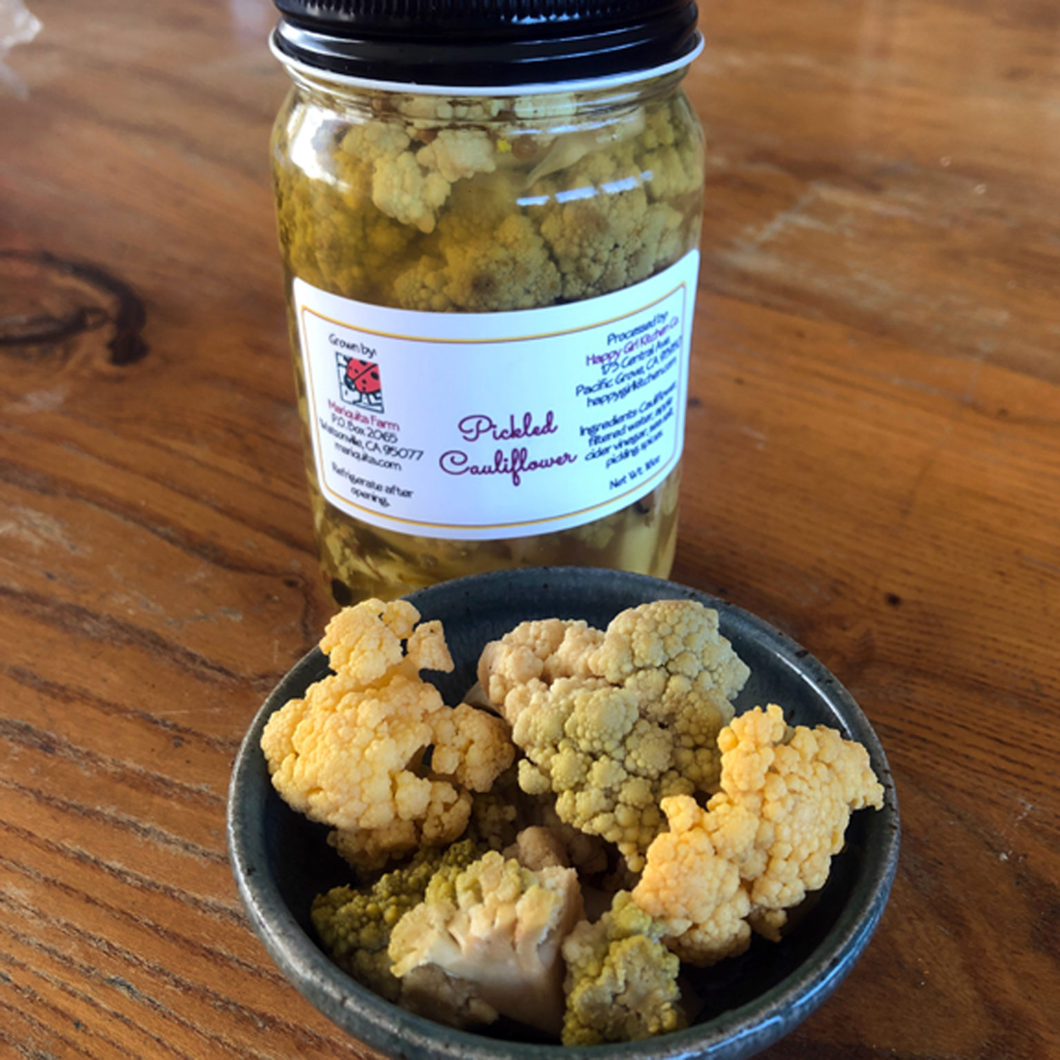 Pickled Cauliflower (16 oz Jar) East Bay/Peninsula – Mariquita Farm